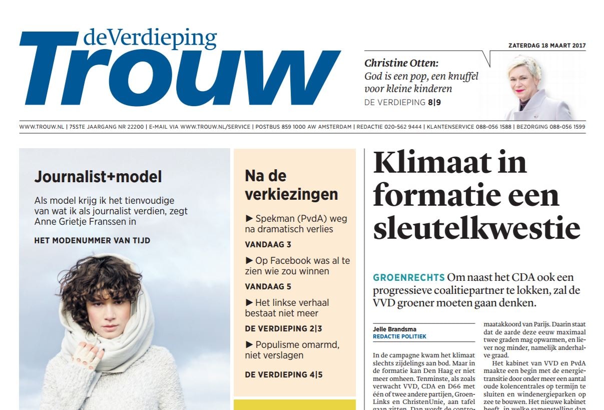 Digitale Trouw vandaag gratis door problemen met bezorging | Trouw