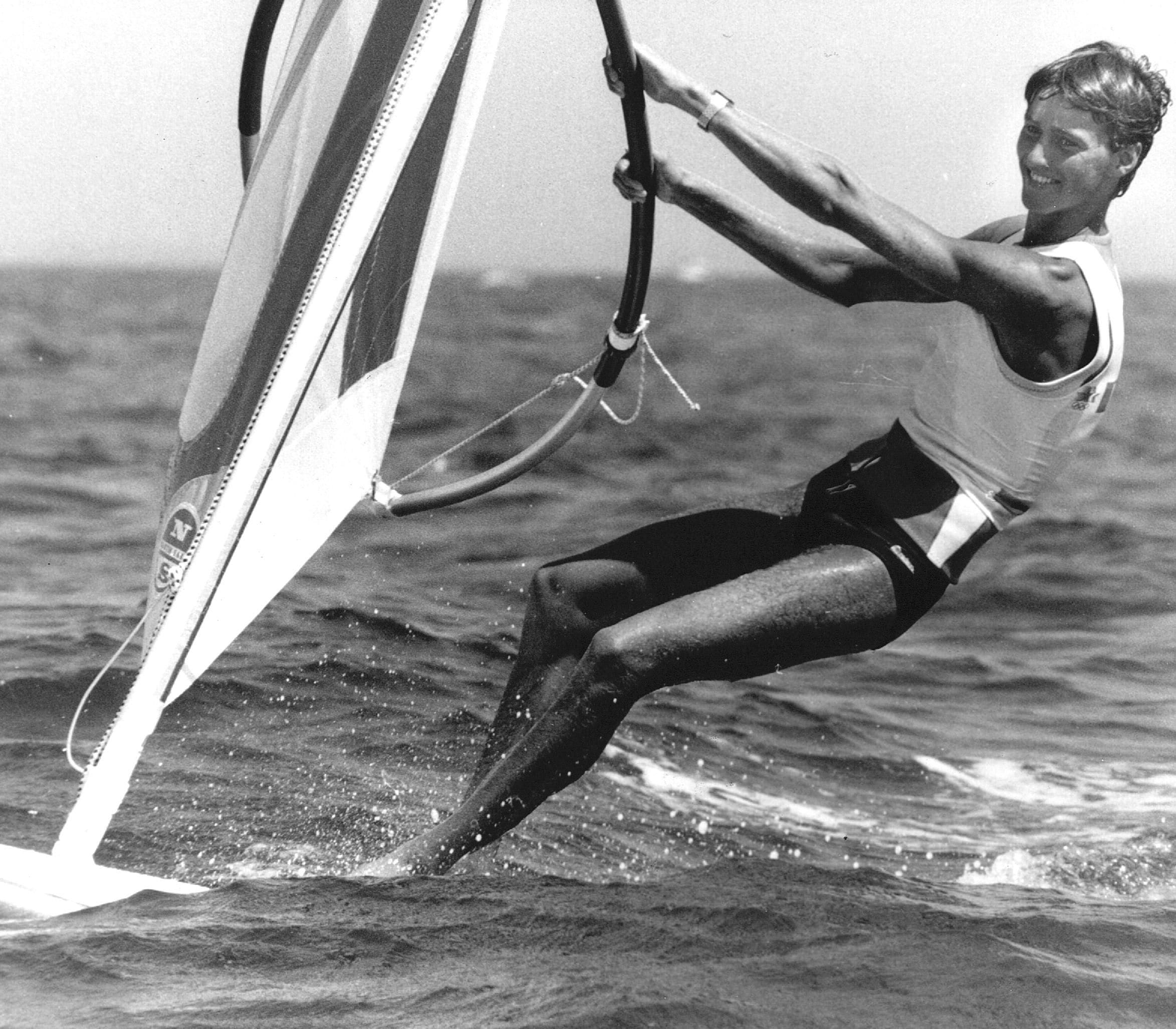 Windsurfer Stephan van den Berg (1.86 m) woog maar 65 kilo op de Spelen ...