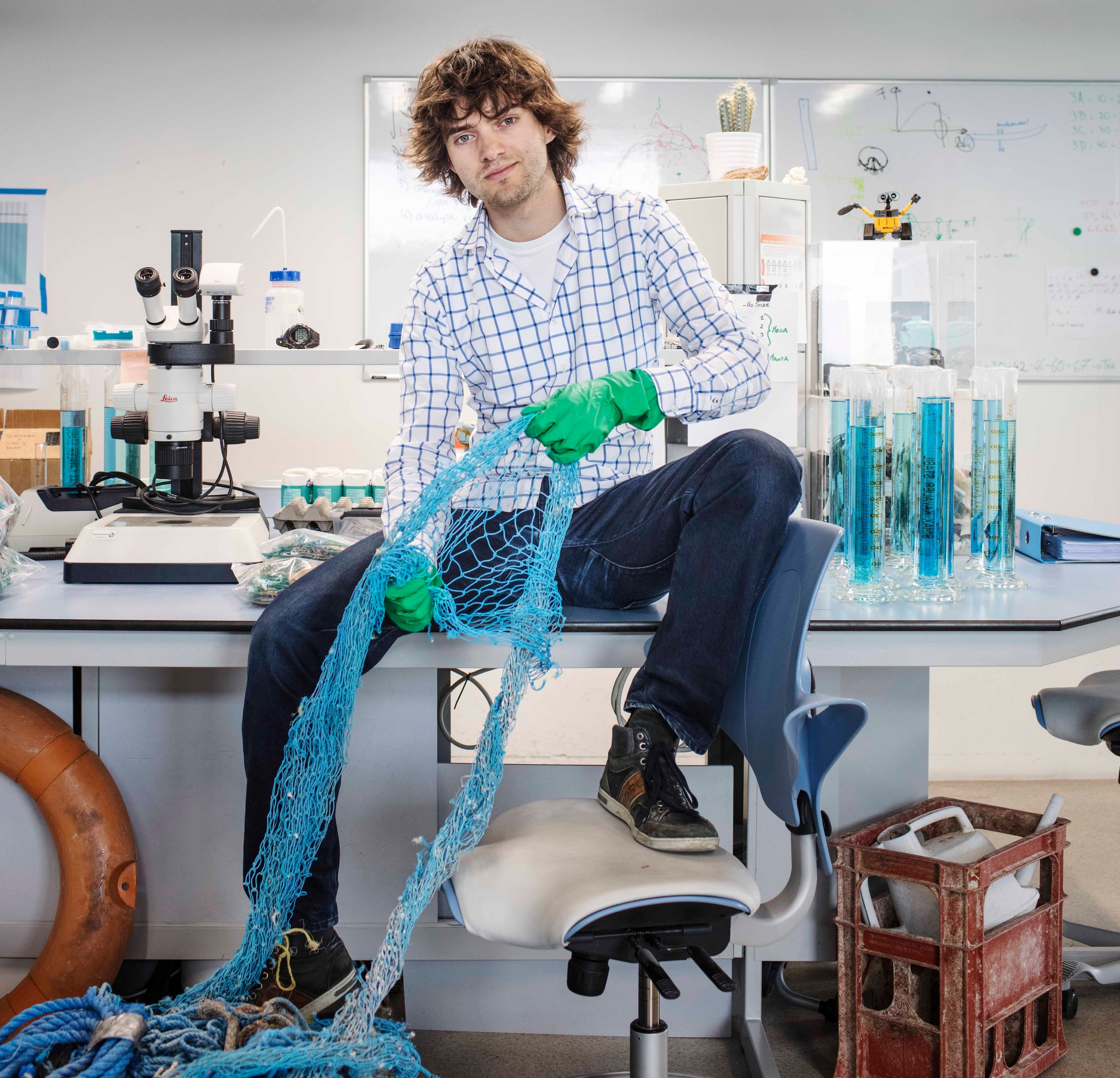 Boyan Slat, #3 op de Duurzame 100, is een uitvinder die in de plastic ...