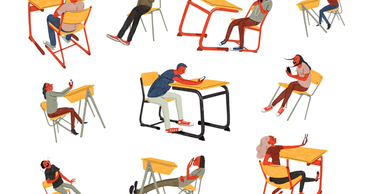 Franse scholier baalt: een nieuwe wet bant het mobieltje uit de klas en van het schoolplein | Trouw