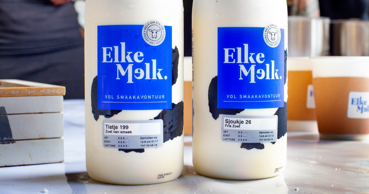 In de supermarkt kun je nu melk van Tineke 178 of één van haar collega ...