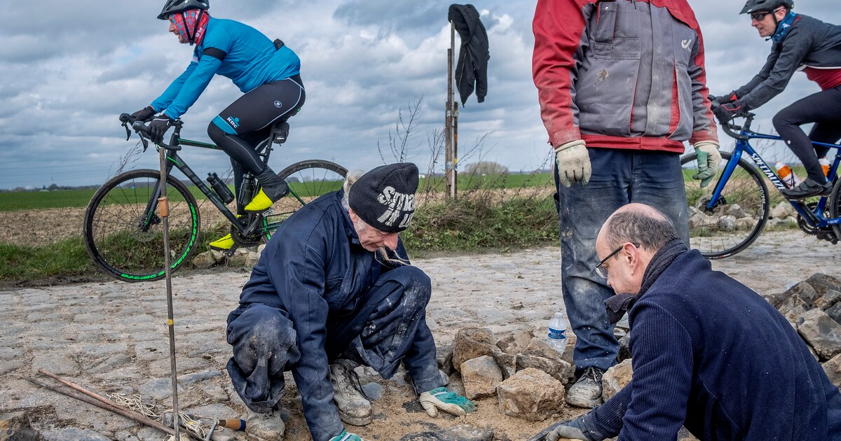 In één dag één bocht renoveren, zo wordt de kassei van Paris-Roubaix ...
