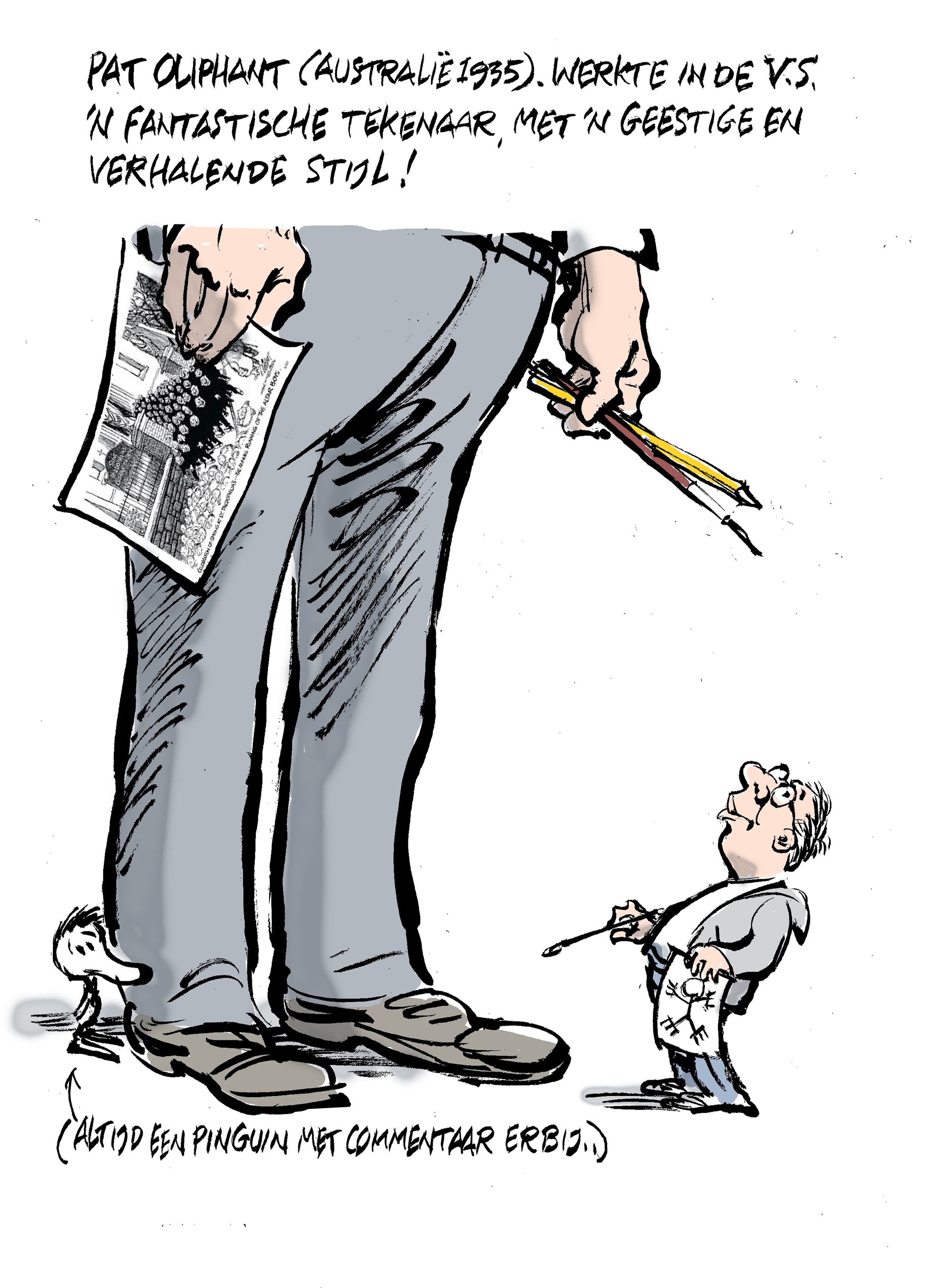 Trouw-tekenaar Tom Janssen is jarig, een interview in vijf cartoons | Trouw