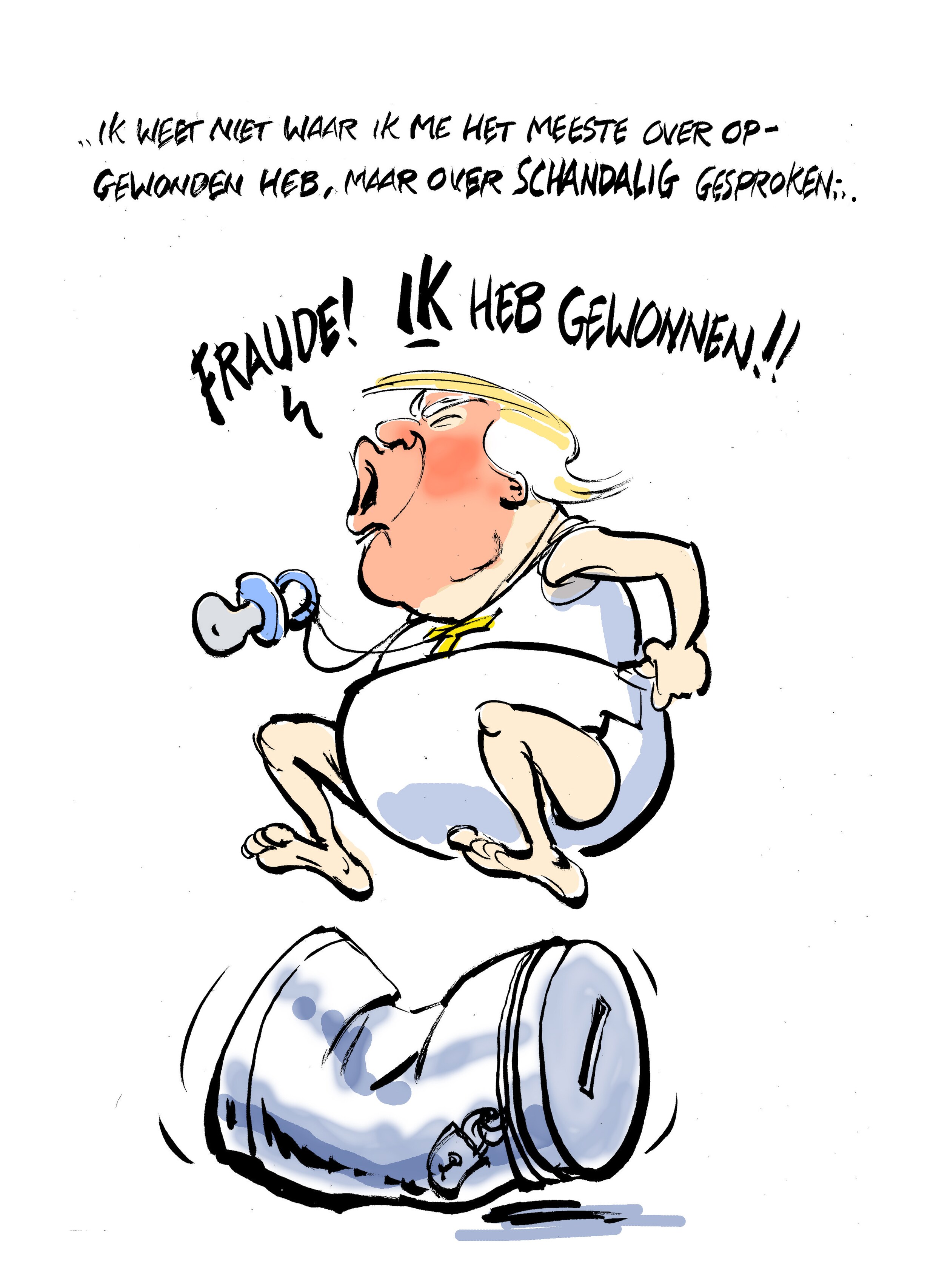 Trouw-tekenaar Tom Janssen is jarig, een interview in vijf cartoons | Trouw