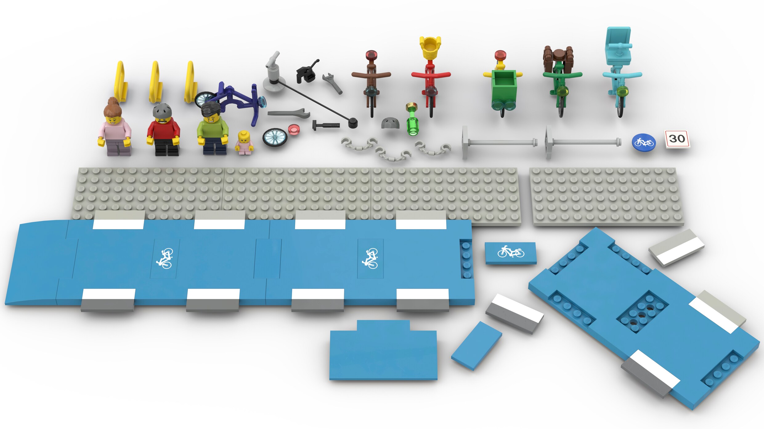 Vader en zoon bouwen aan een fietsrevolutie in de Lego-wereld | Trouw