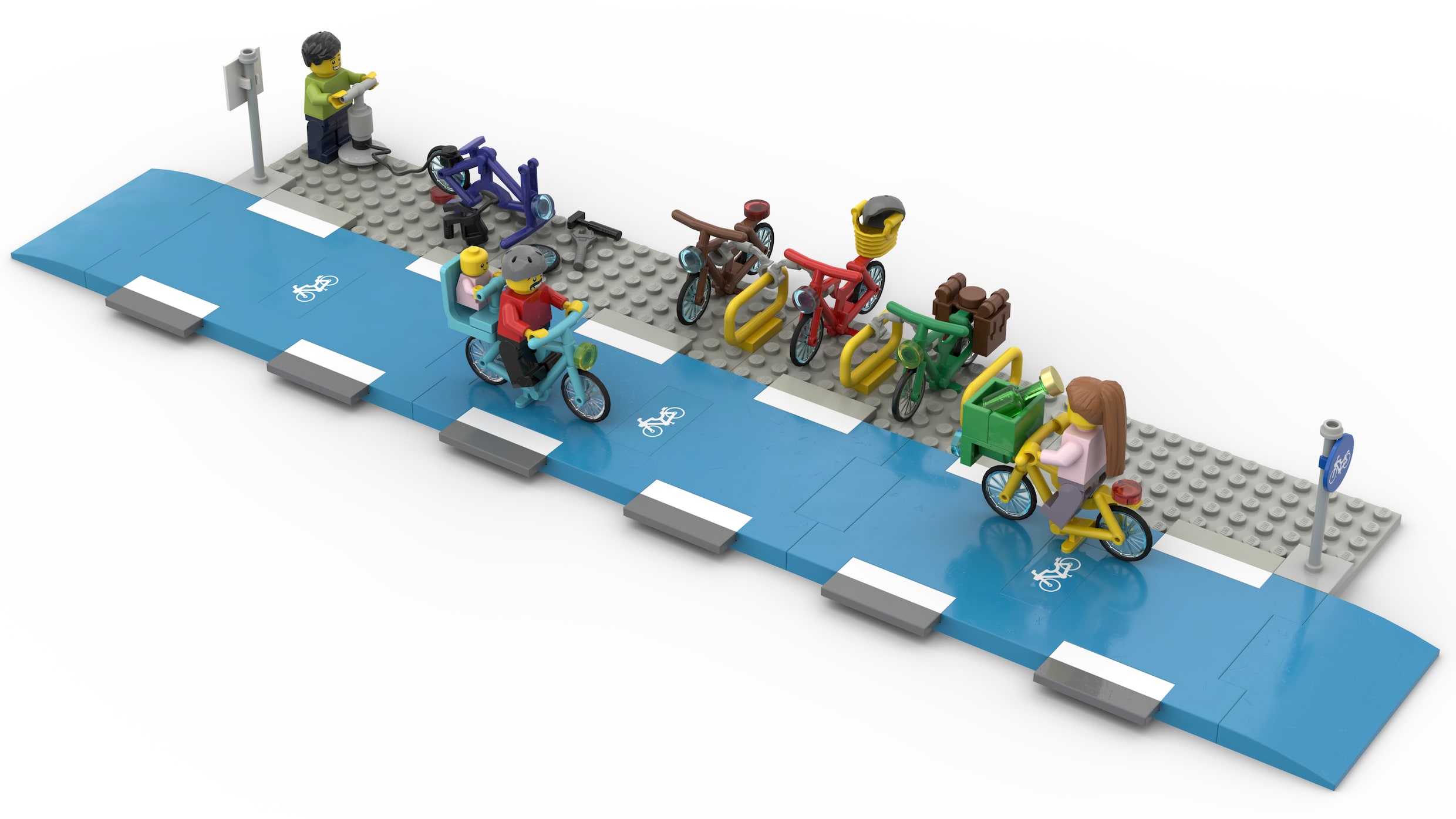 Vader en zoon bouwen aan een fietsrevolutie in de Lego-wereld | Trouw