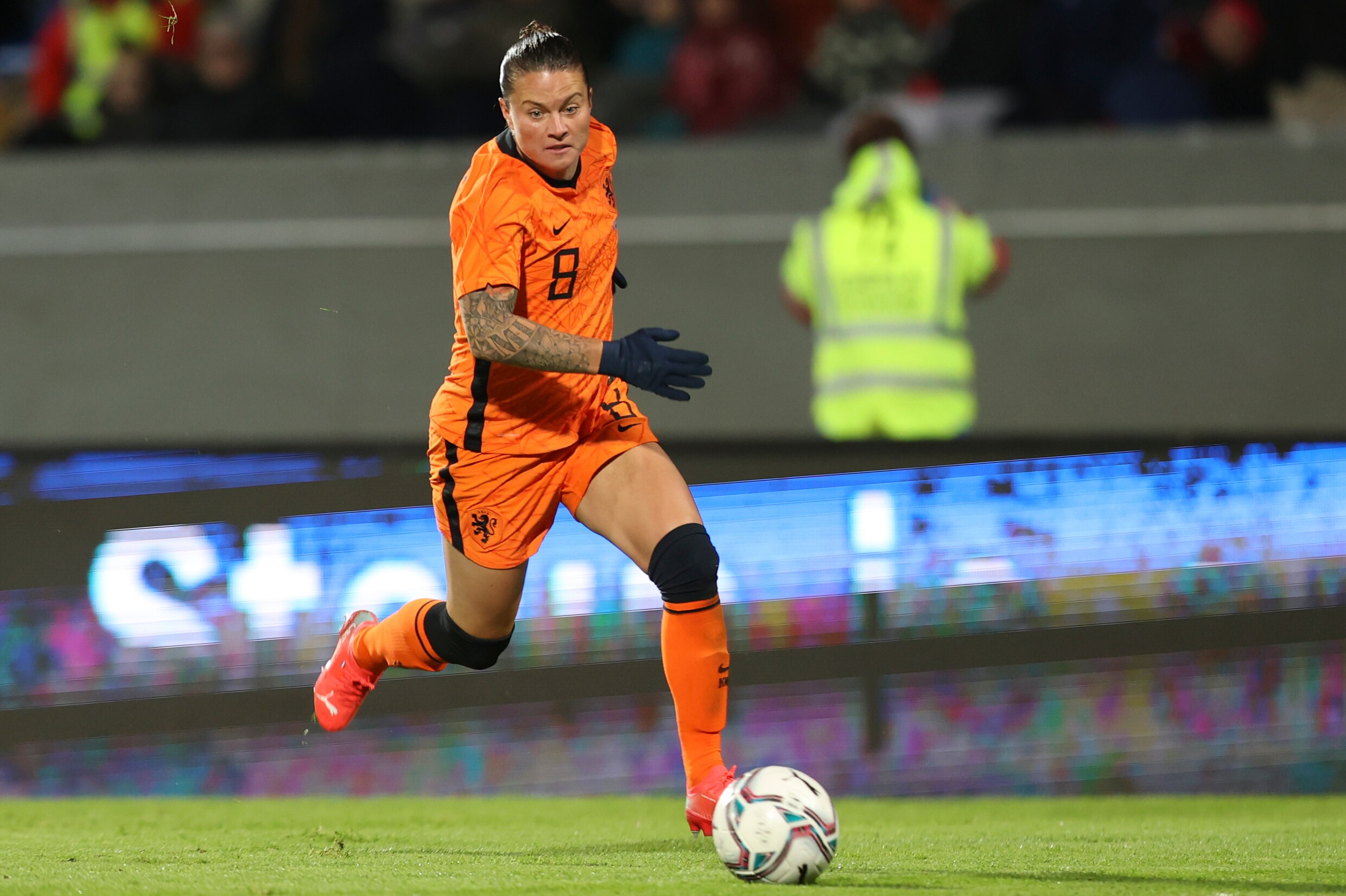 Sherida Spitse speelt deze week haar 200ste interland. ‘Misschien kan ...