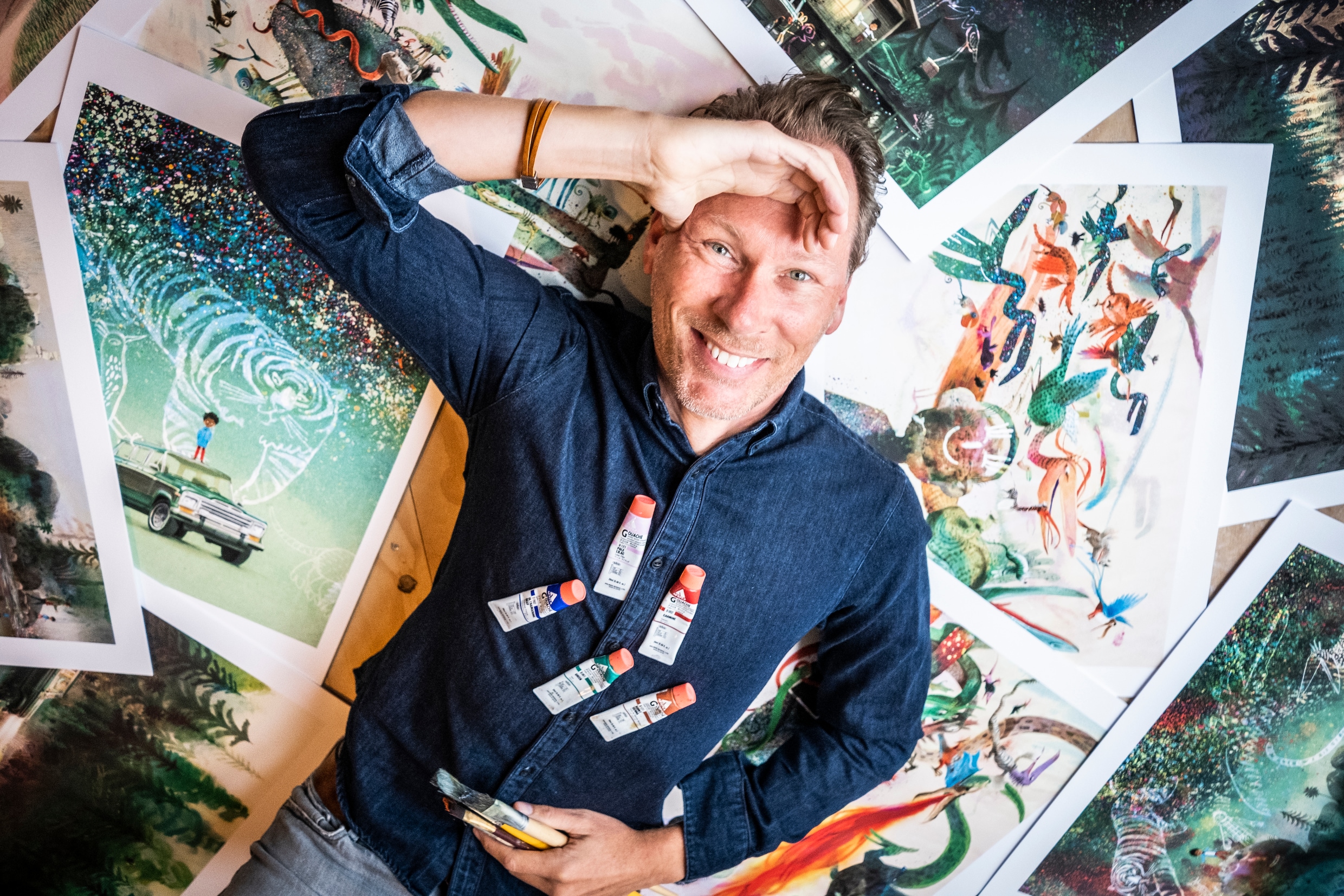 Mark Janssen maakt furore met zijn artistieke prentenboeken: ‘Een beetje chic mag best’ | Trouw