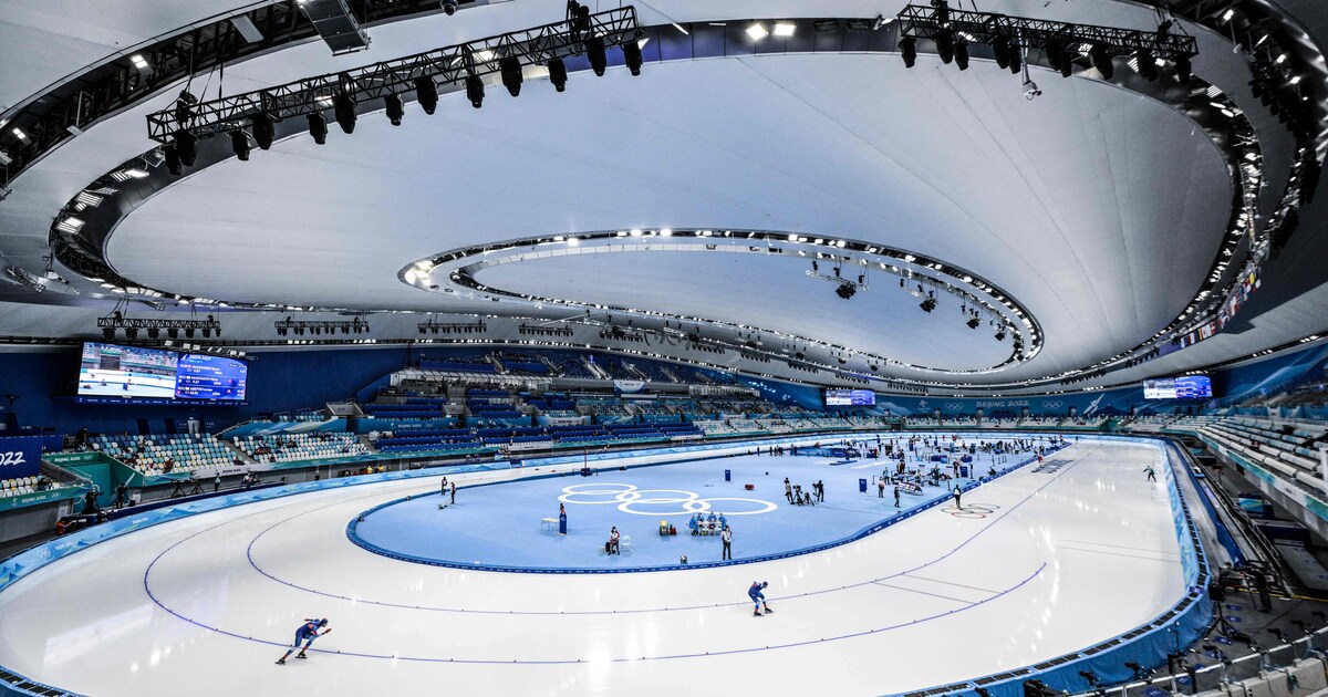 Schaatshal ‘Ice Ribbon’ is Chinees pronkstuk van de Spelen, maar het ...