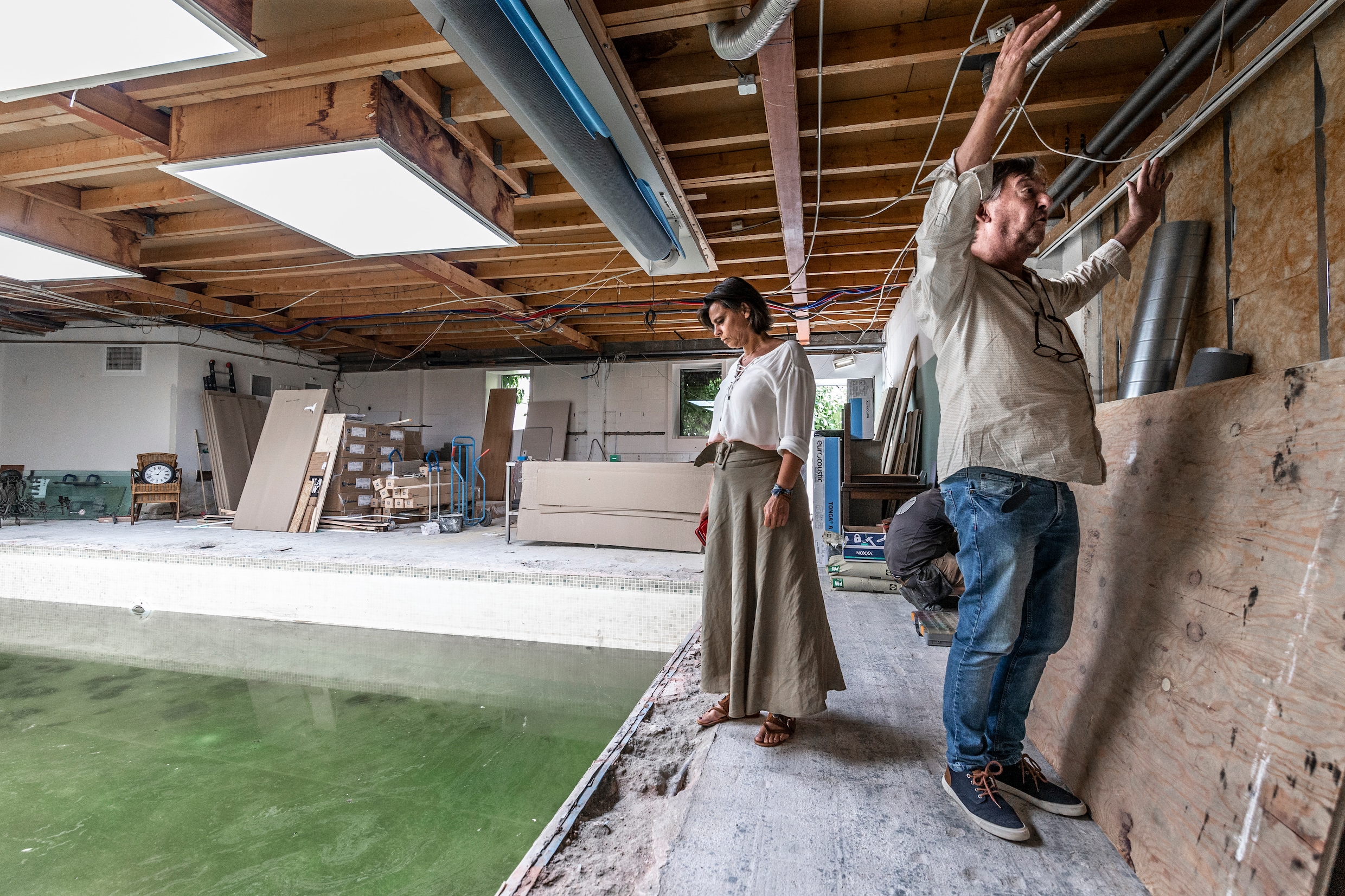 Hoteleigenaar Georges Laheij was door de watersnood technisch failliet ...