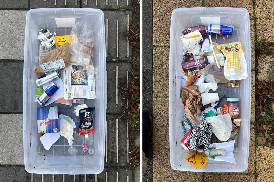 Meer prullenbakken op straat? Nee, minder en kleinere verpakkingen | Trouw