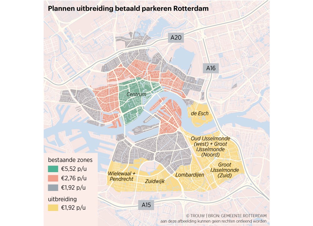 Overal in Rotterdam betaald parkeren, ook in kwetsbare wijken: ‘We ...