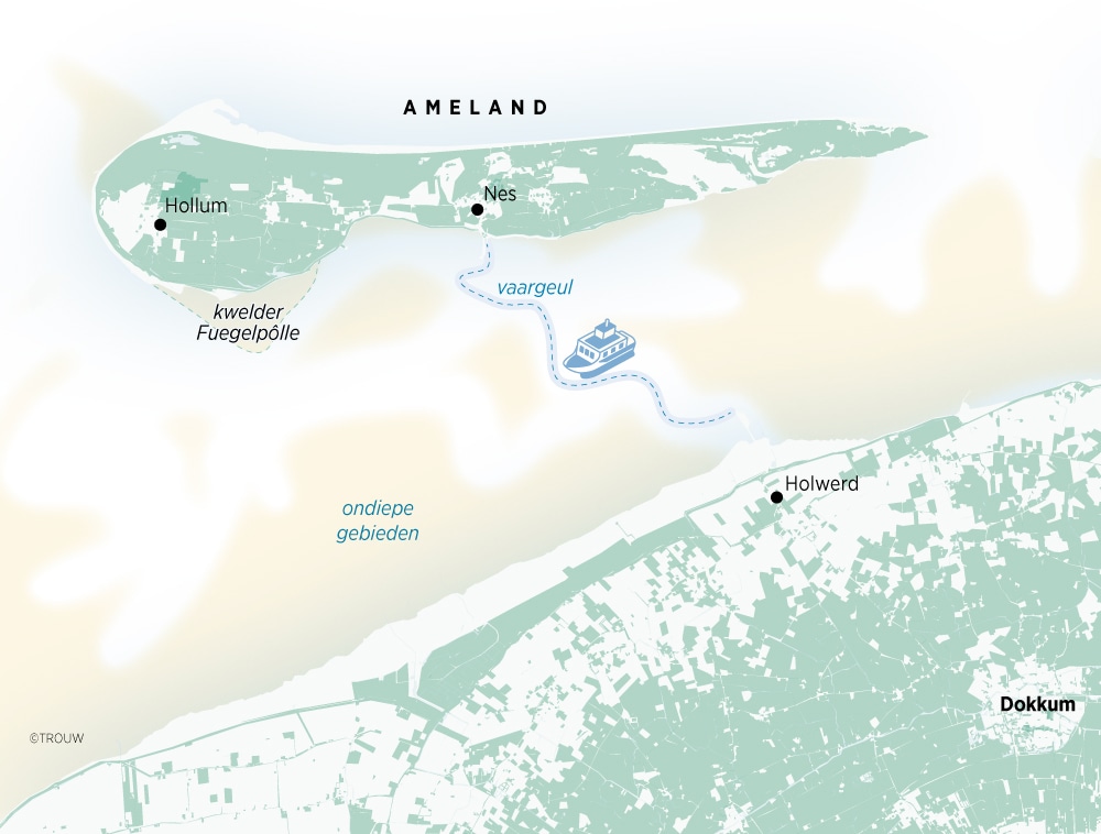 De vaargeul naar Ameland slibt dicht, een kwelder voor vogels kan ...
