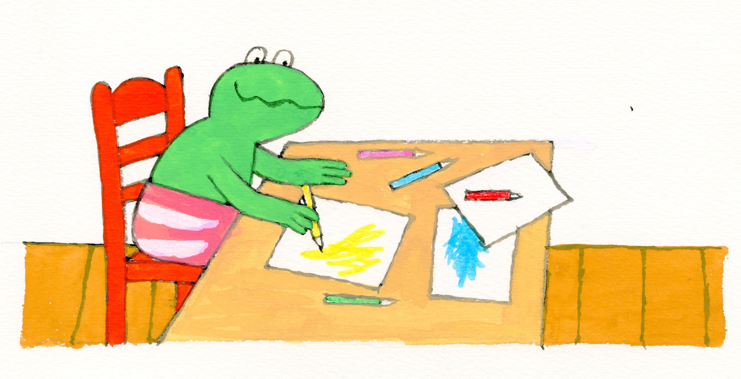 Max Velthuijs schiep met Kikker een lieve wereld waar hij zelf graag in ...