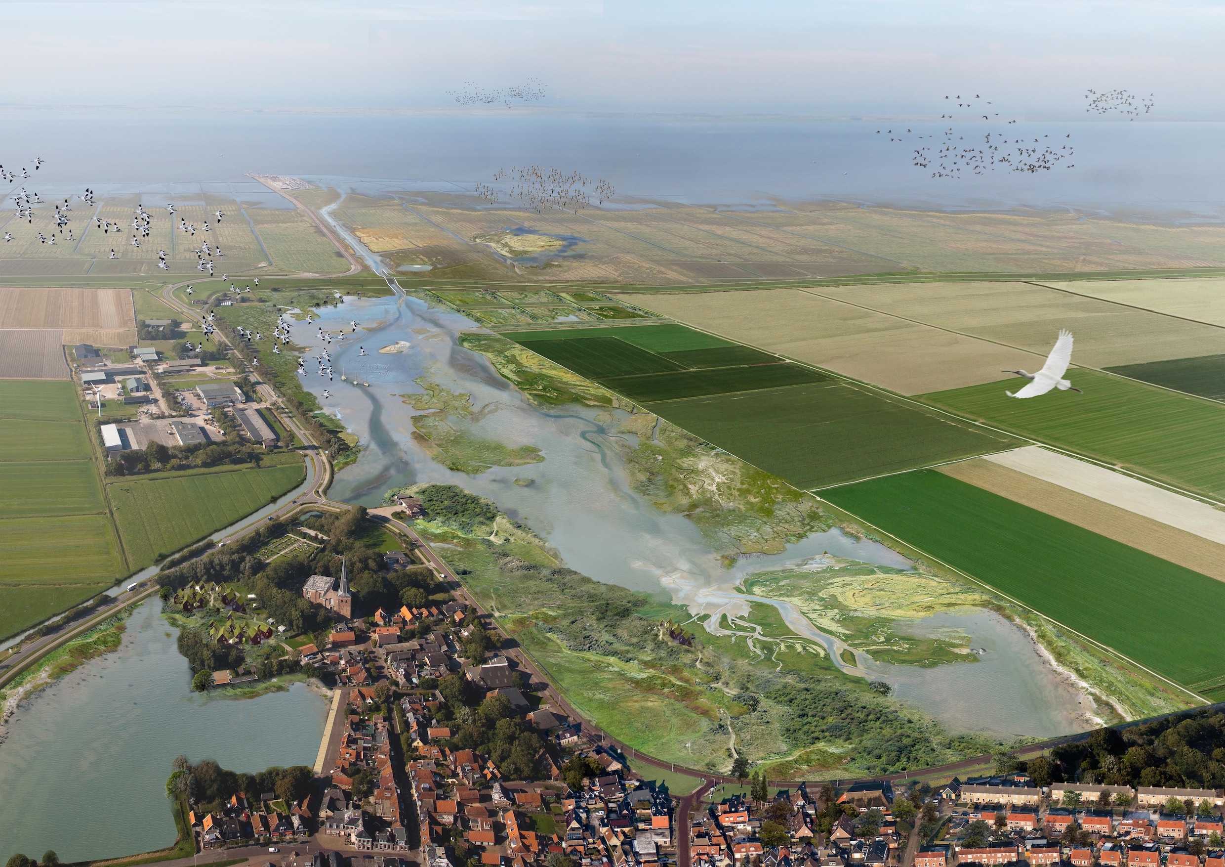 Holwerd aan Zee gaat door ondanks kritiek op doorsteken dijk | Trouw