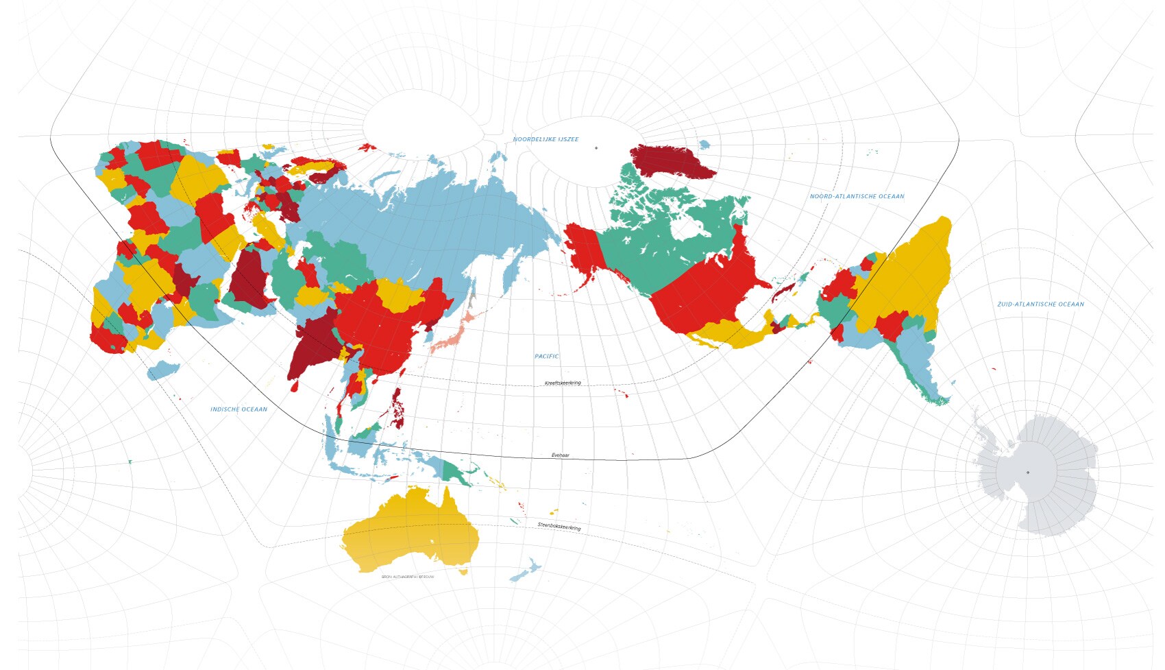 Aarde Continenten Aarde Globe Gestileerd De Mening Van Zuid Amerika