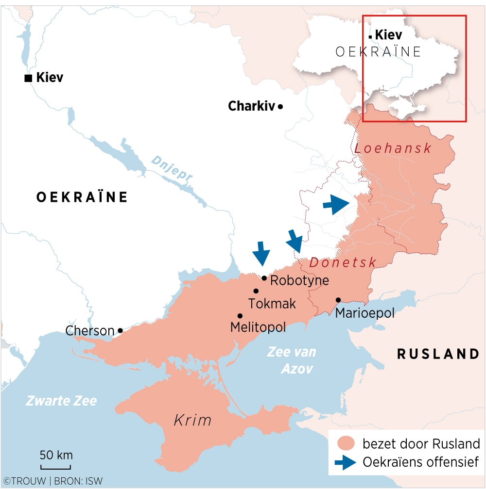 Oekraïne doorbreekt Russische verdedigingslinie, maar Moskou vecht ...