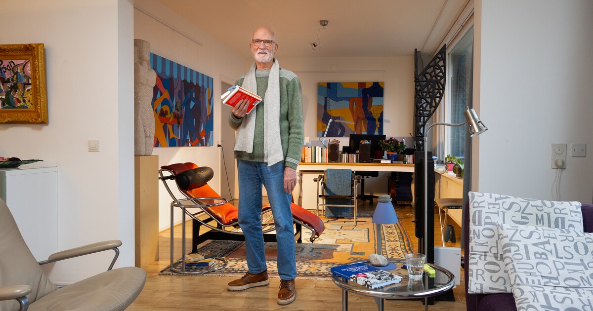 Na zijn pensioen werd Matth van Rooden schilder. ‘Ik leef nog steeds ...