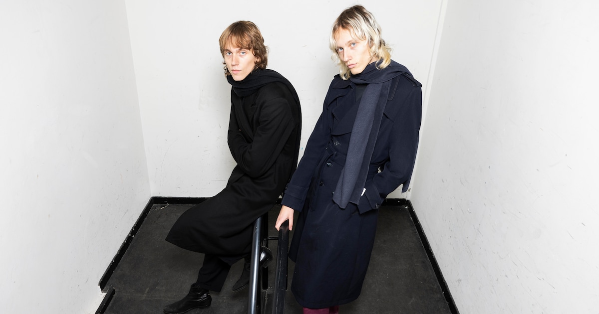 Modellen Matthijs en Ruben Pol maken new wave-muziek uit de tijd van ...