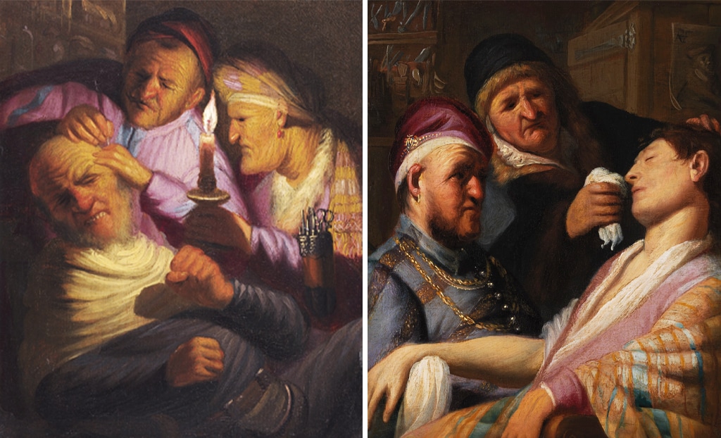 De eerste wat onbeholpen, maar veelbelovende penseelstreken van ...