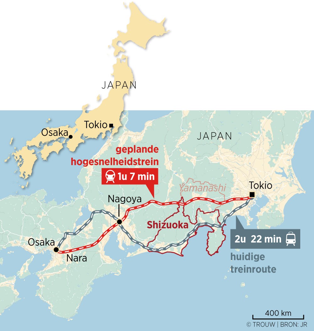 In Japan groeit het verzet tegen de zweeftrein die 500 km per uur kan ...