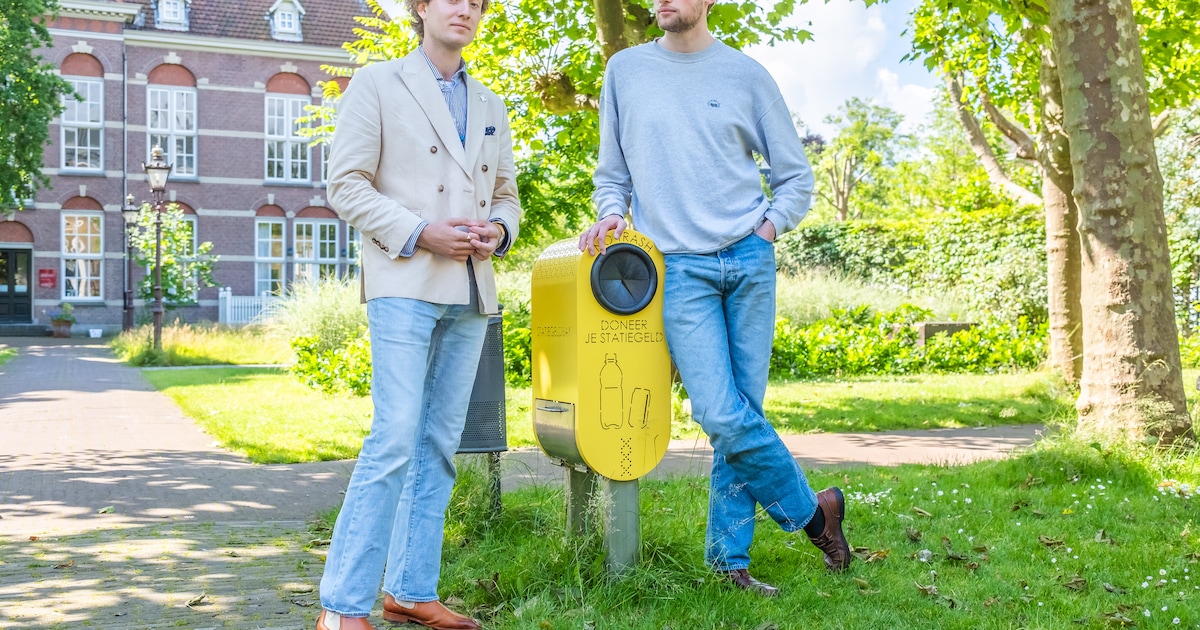 Gele statiegeldbak moet het ‘mensonterende’ werk van blikjesjagers ...