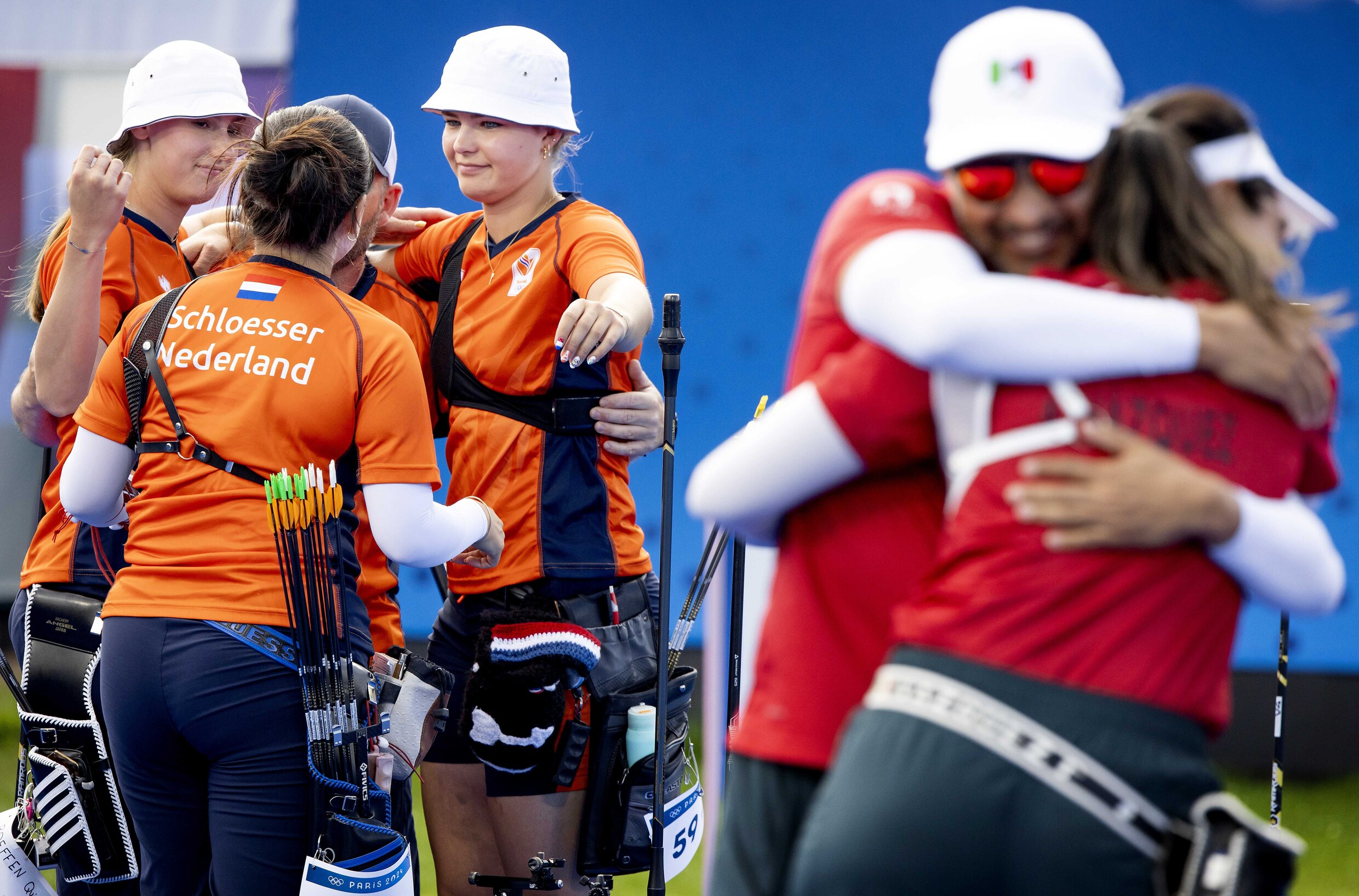 Vierde plaats van de handboogschutters is synoniem voor de pruttelende ...