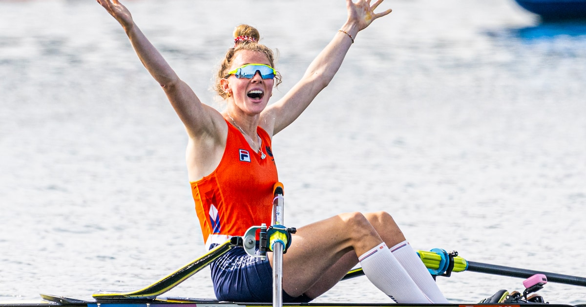Karolien Florijn kan niet stoppen met lachen: ‘Ik heb goud, als eerste ...
