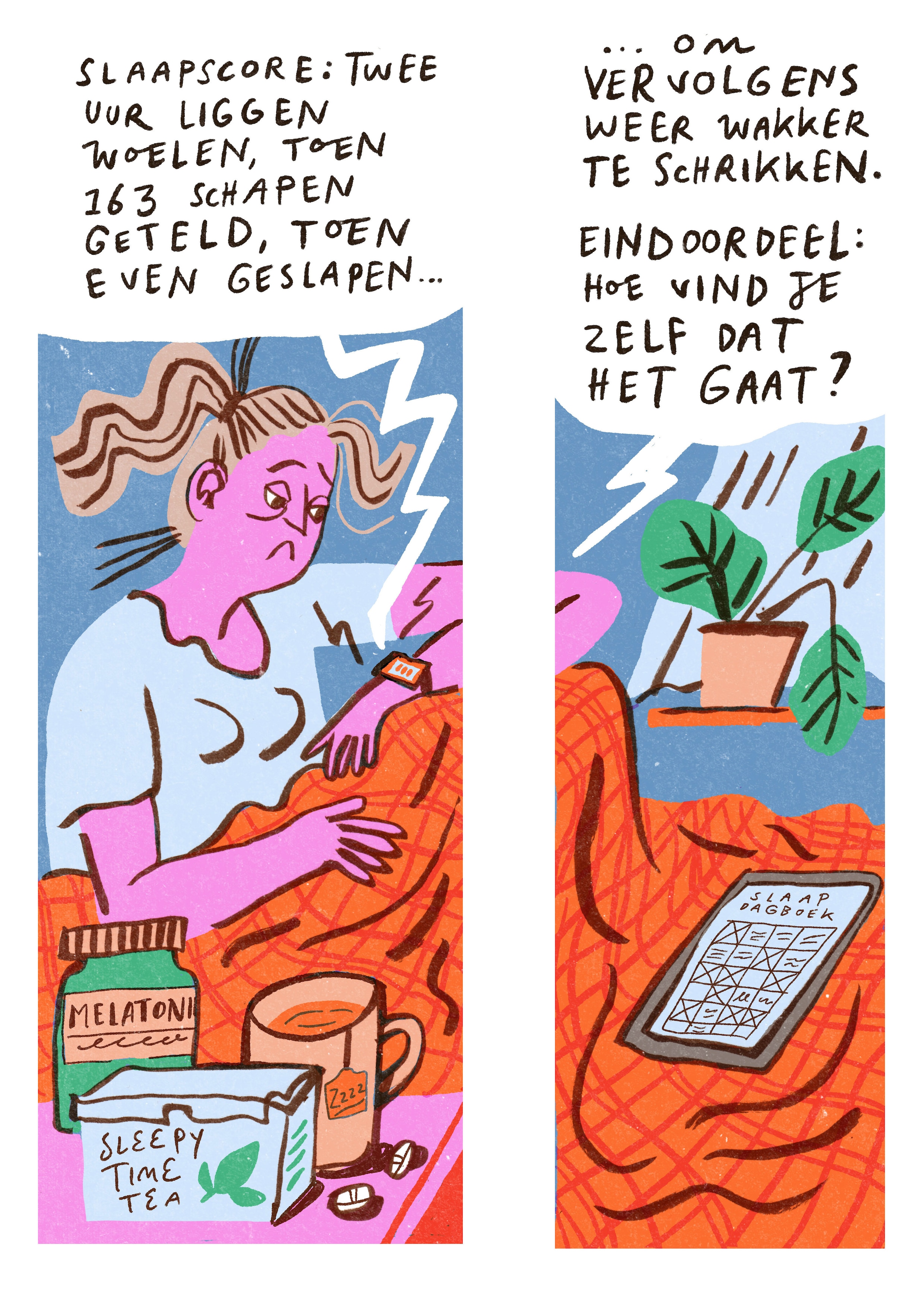 Na lang zoeken vond Lena Bril toch een methode tegen haar slapeloze nachten | Trouw