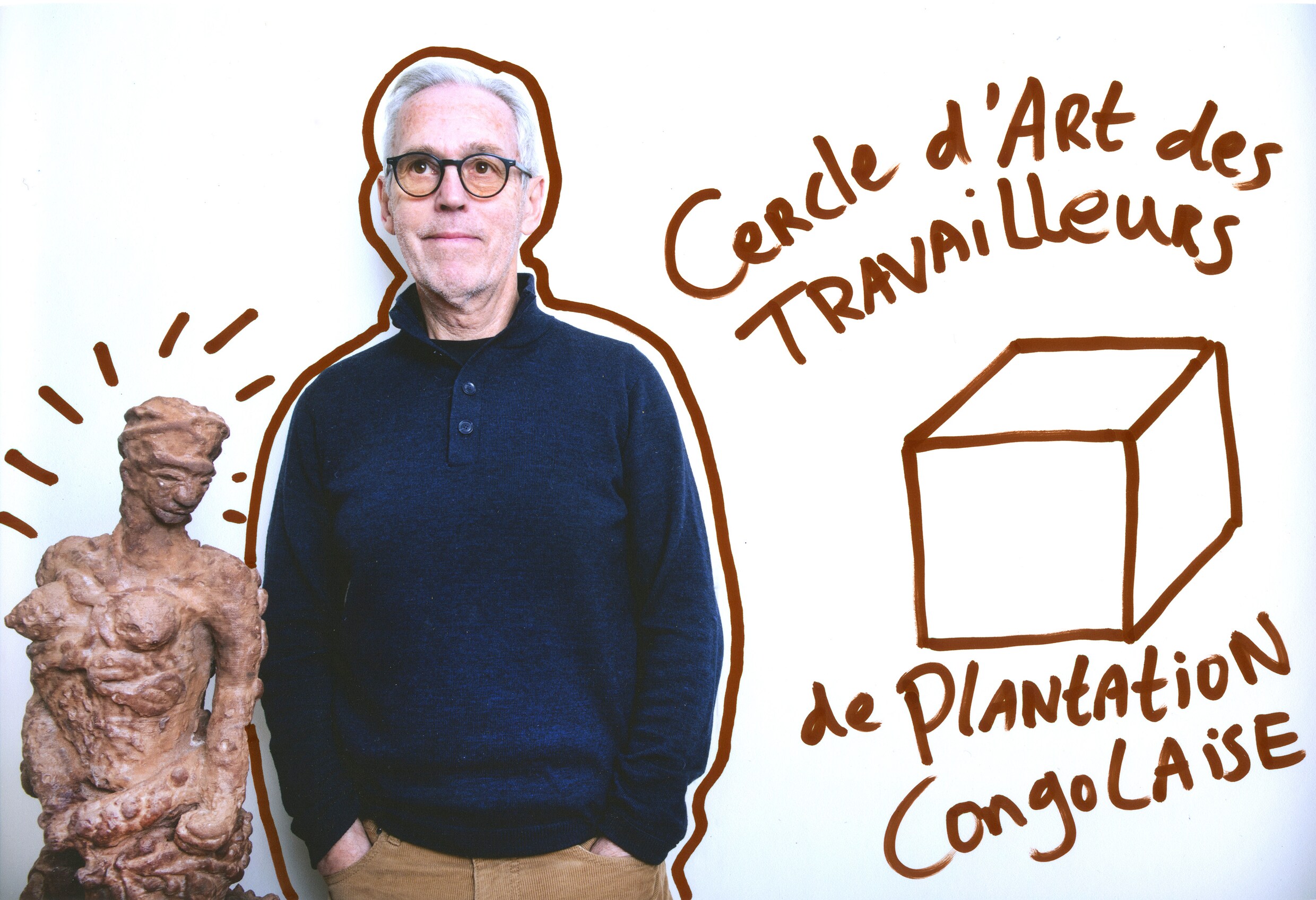 Derk Sauer wordt geraakt door kunst uit Congo. ‘Er zijn beelden van ...