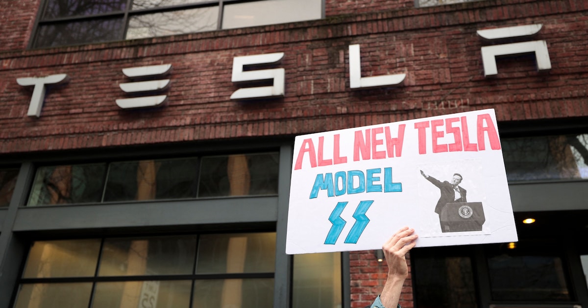 Tesla’s ‘swasticars’ noemen, is dat de enige manier om Musk nog dwars ...