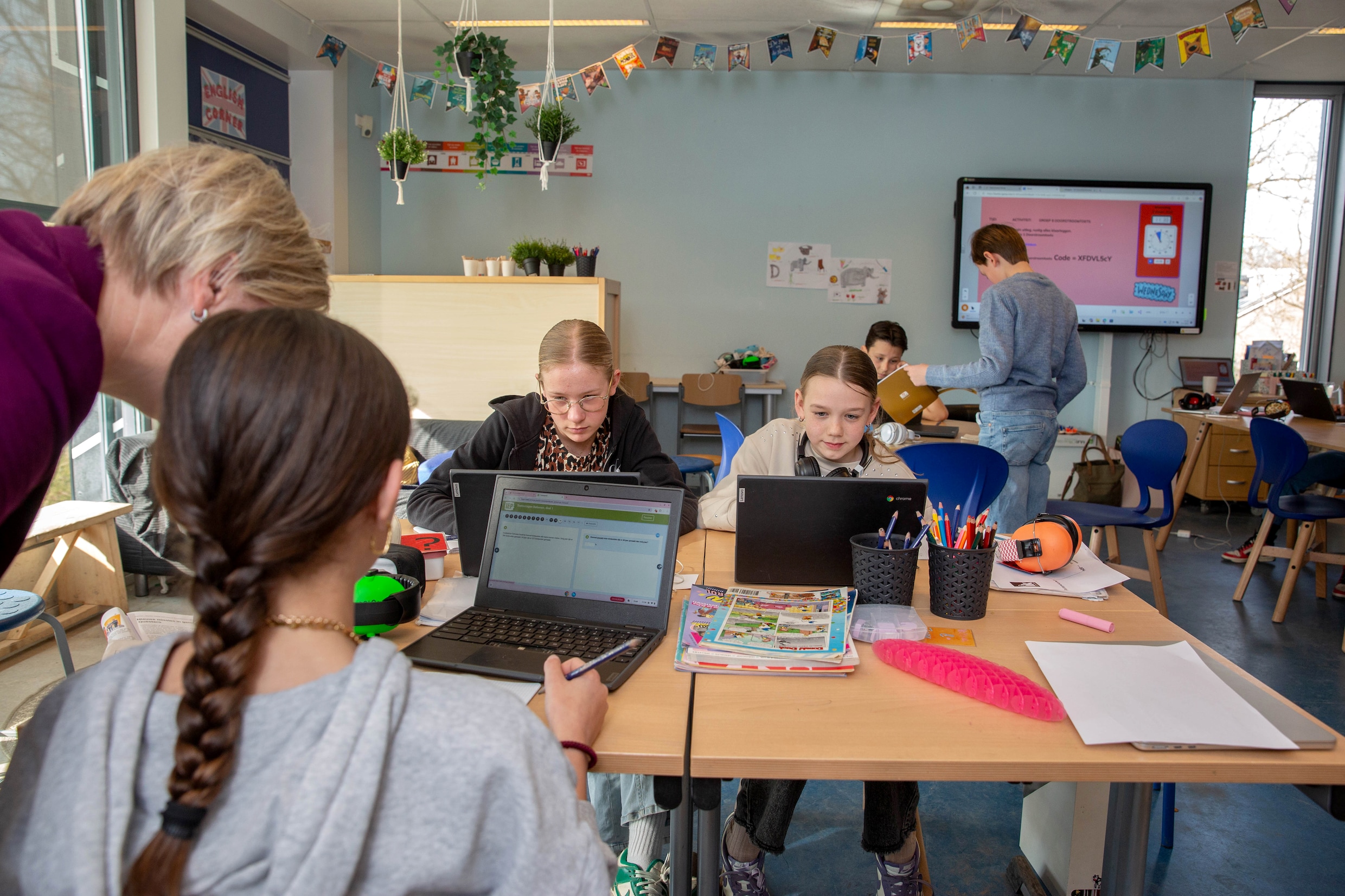 Deze groep 8 maakt met tegenzin alsnog de doorstroomtoets: ‘Ik snap hier geen drol van’ | Trouw