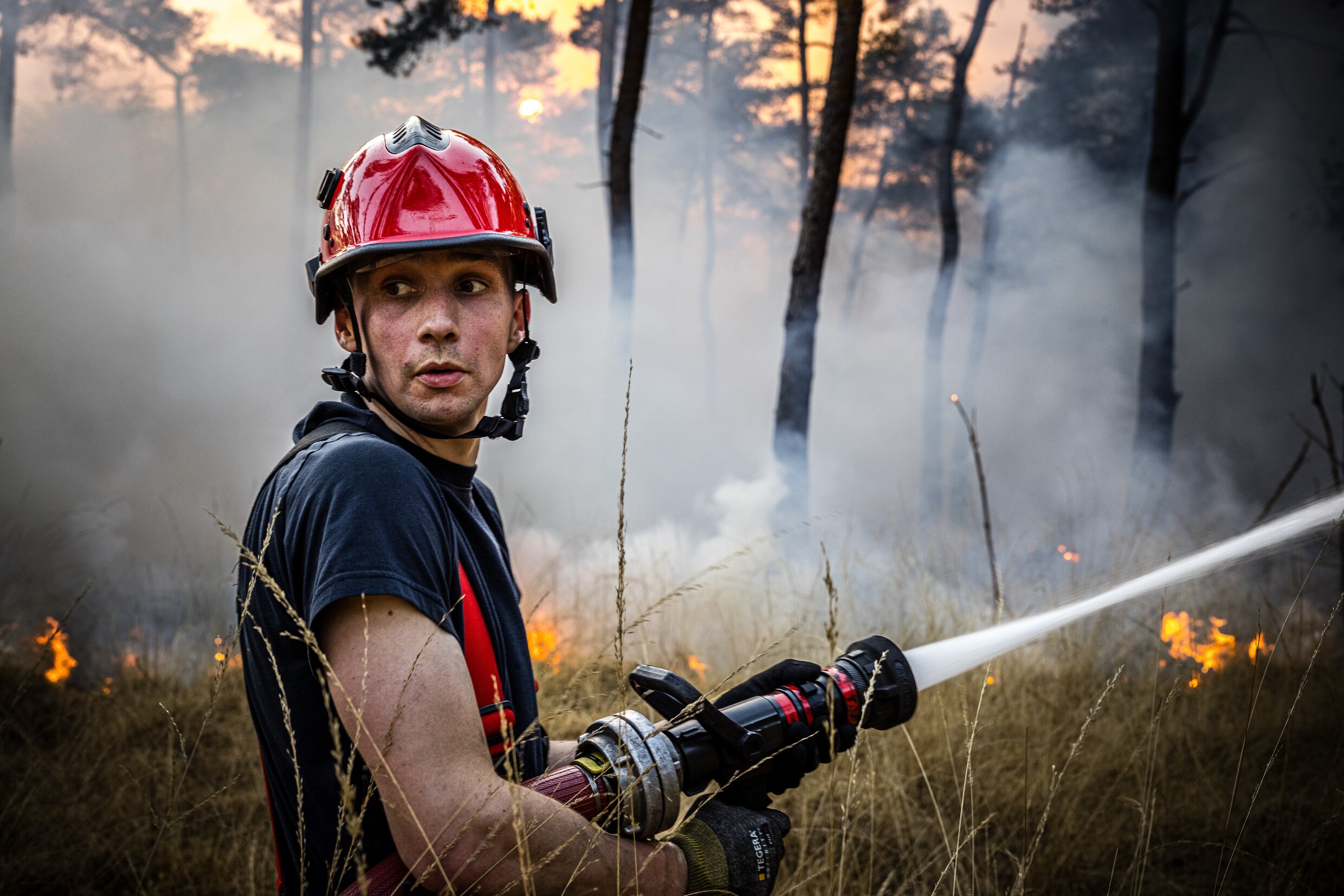 Sein brand meester bij natuurbrand in Loonse en Drunense Duinen | Trouw