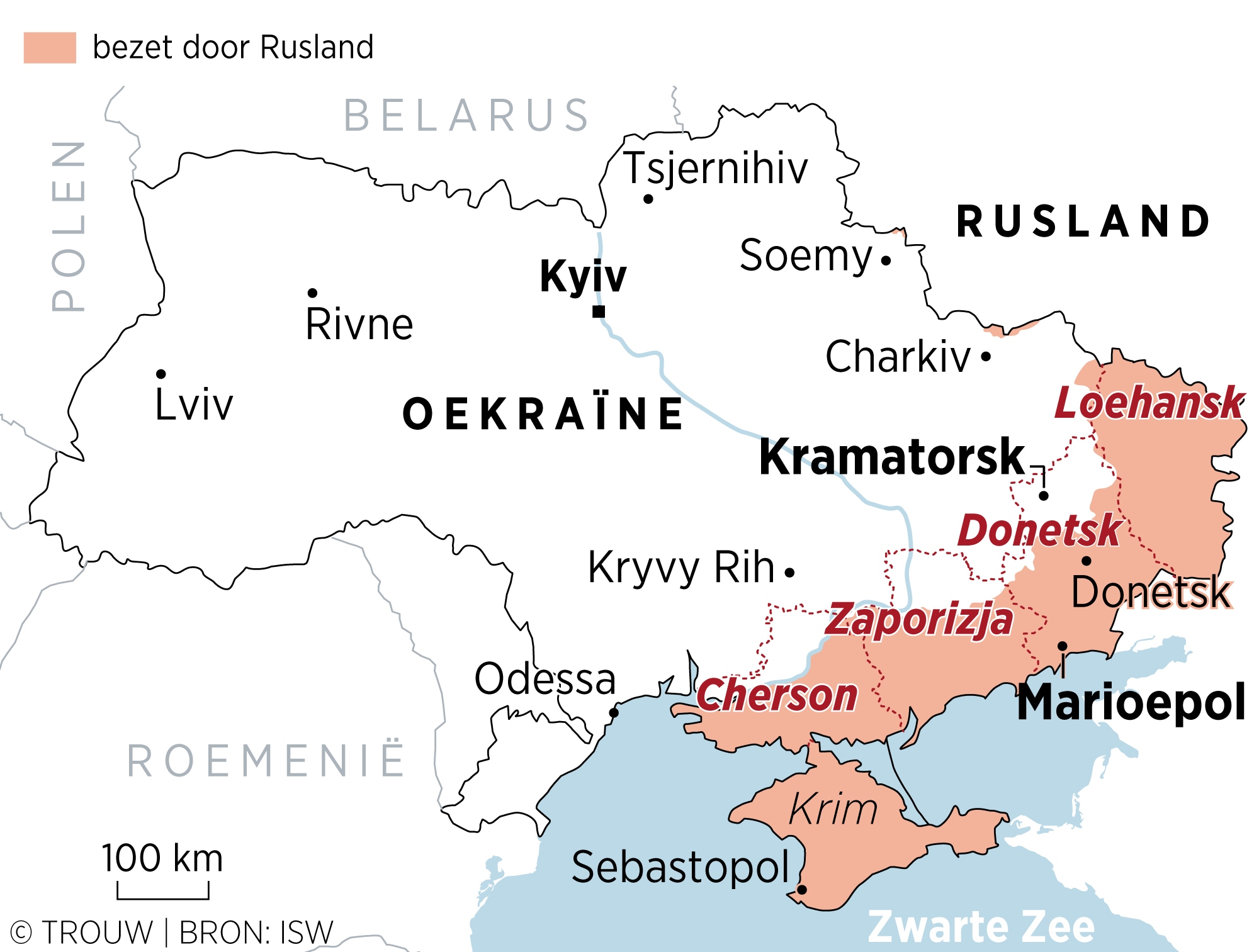 Terug naar bezet Oekraïne? Dan moet je wel de Russische nationaliteit ...