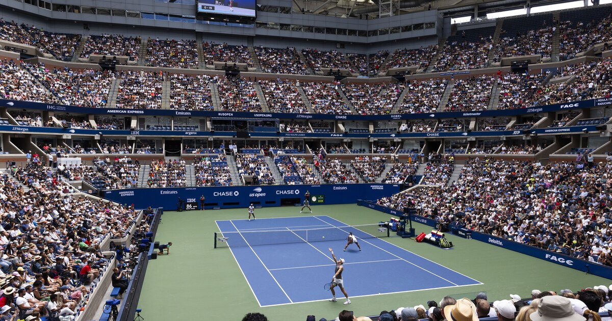 Op de US Open werd het gemengd dubbel een show, zonder de echte ...