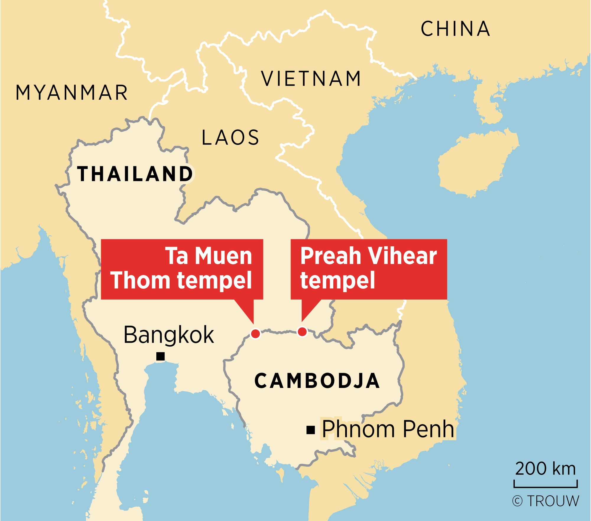 De gevechten tussen Cambodja en Thailand zijn voorbij, maar de argwaan ...