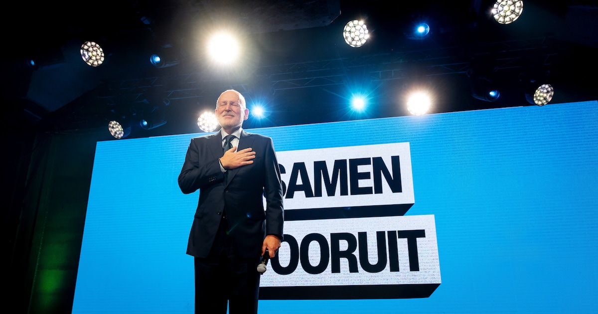 Frans Timmermans bleef maar worstelen met het imagoprobleem van links ...