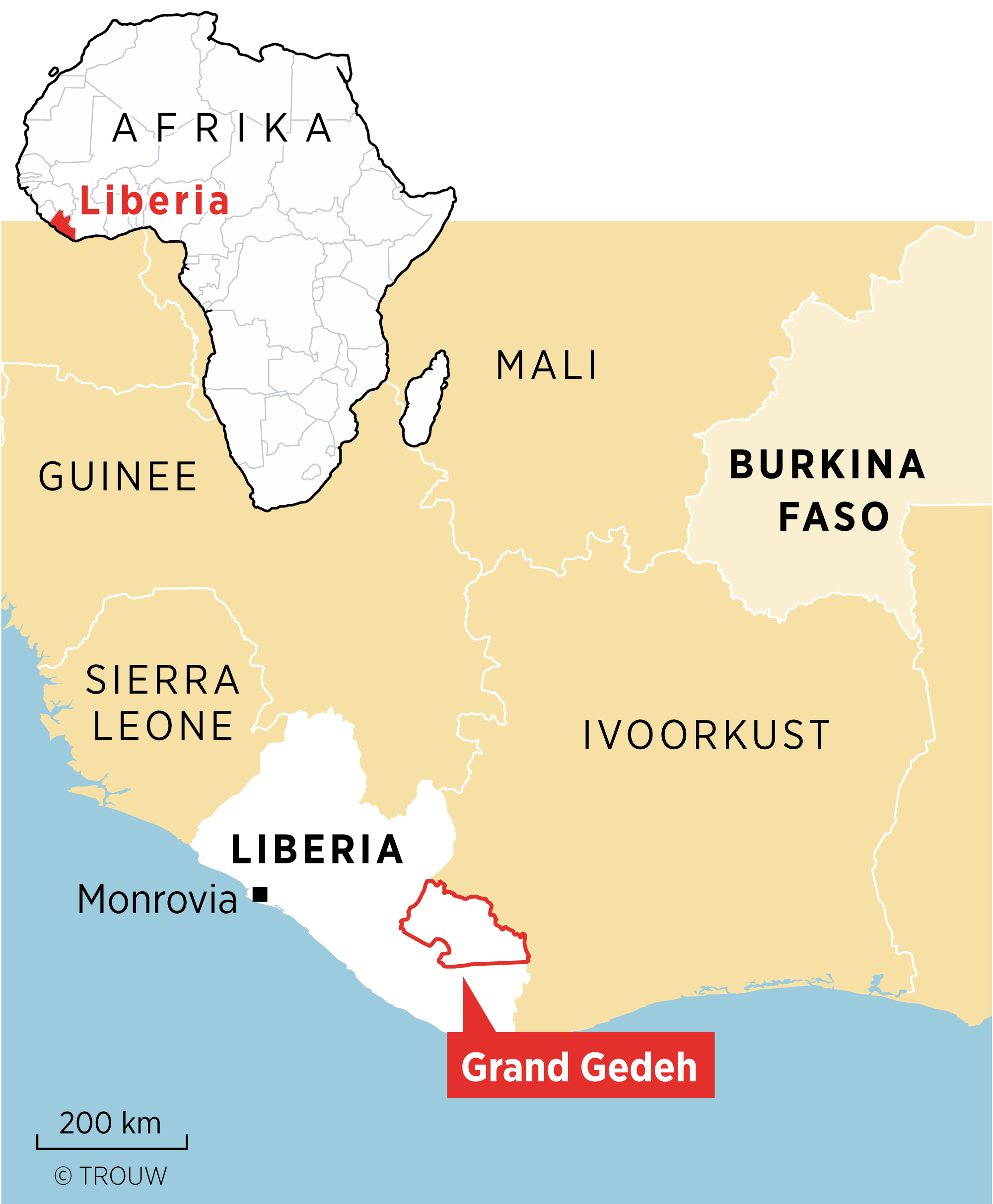 Cacaokoorts leidt ook in Liberia tot verwoesting van het woud | Trouw