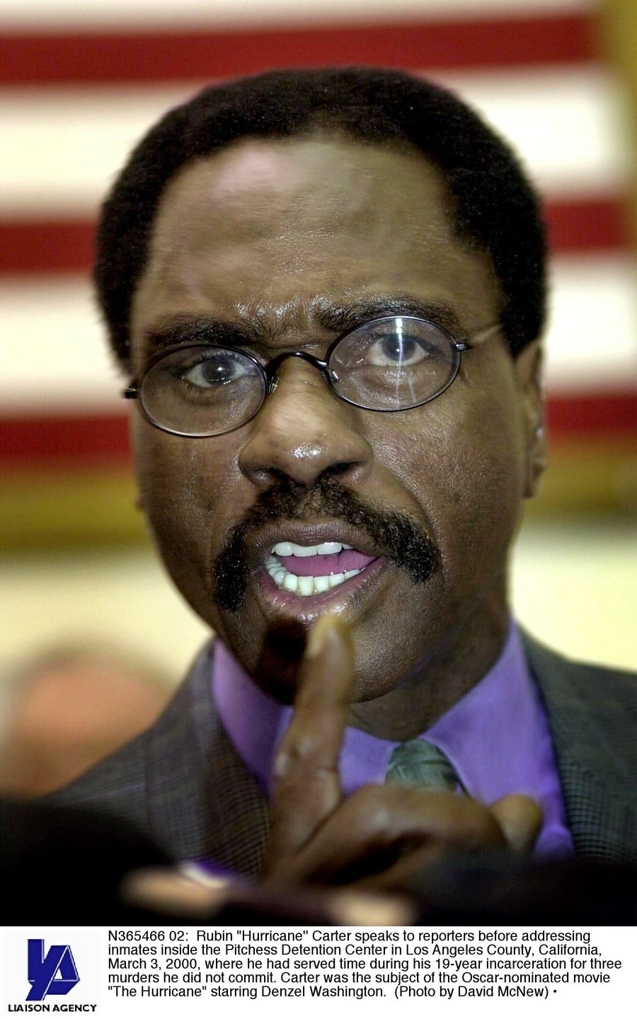 Bokser 'Hurricane' Carter (76), die 20 jaar ten onrechte vastzat ...