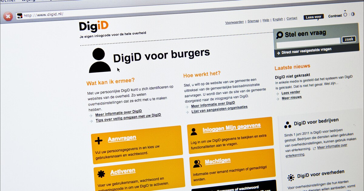 Stel verdient 50.000 euro met DigiD-fraude | Trouw