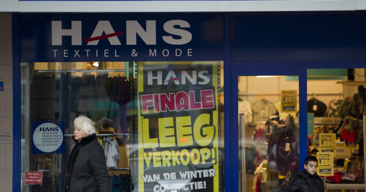 Winkelketen Hans Textiel failliet | Trouw