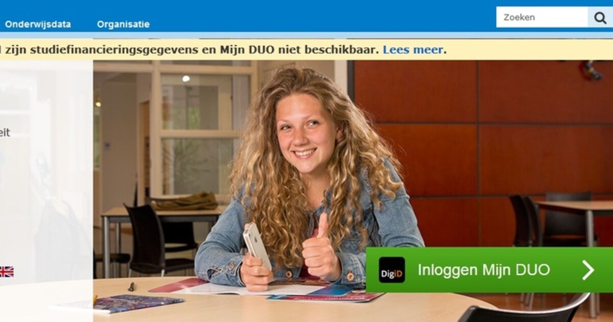 Studenten kunnen door storing niet inloggen bij DUO | Trouw