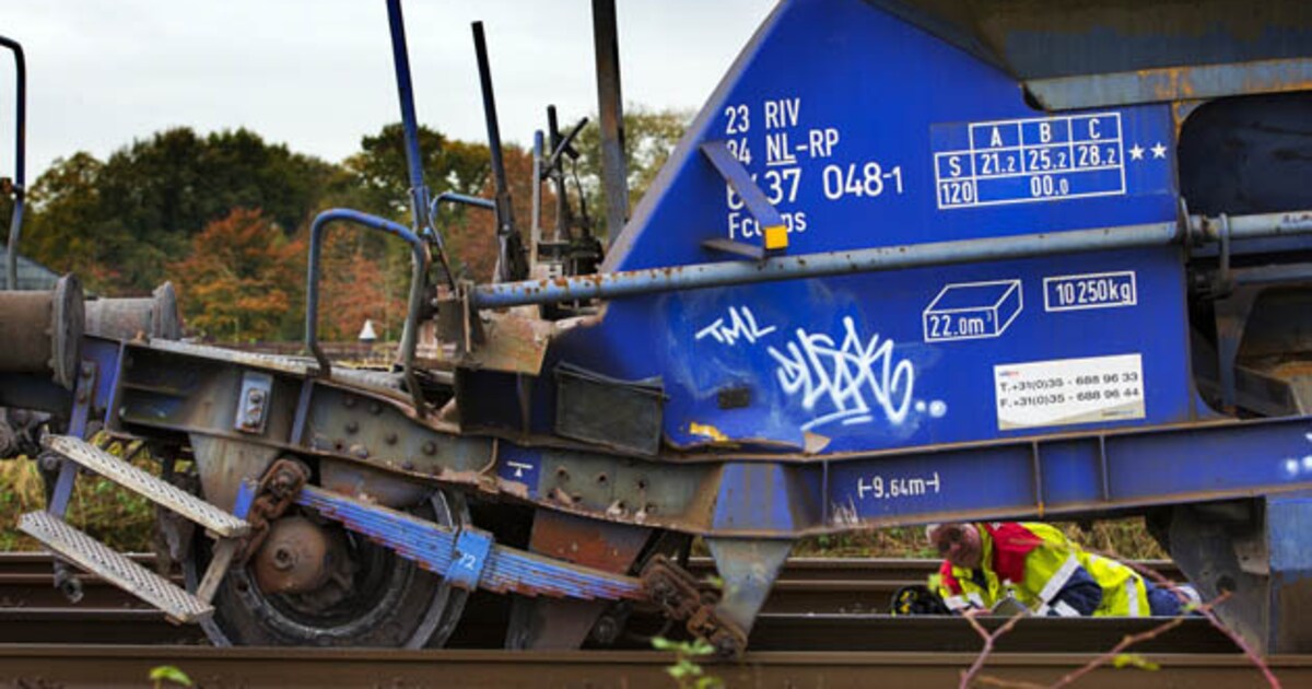 Trein Borne ontspoorde door gebroken wielband | Trouw