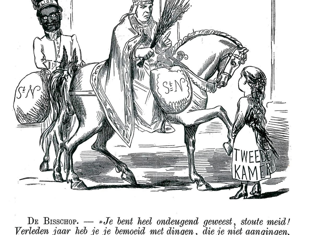 Nationale Spotprent Nederlands Indië, Indonesië En De Indonesische