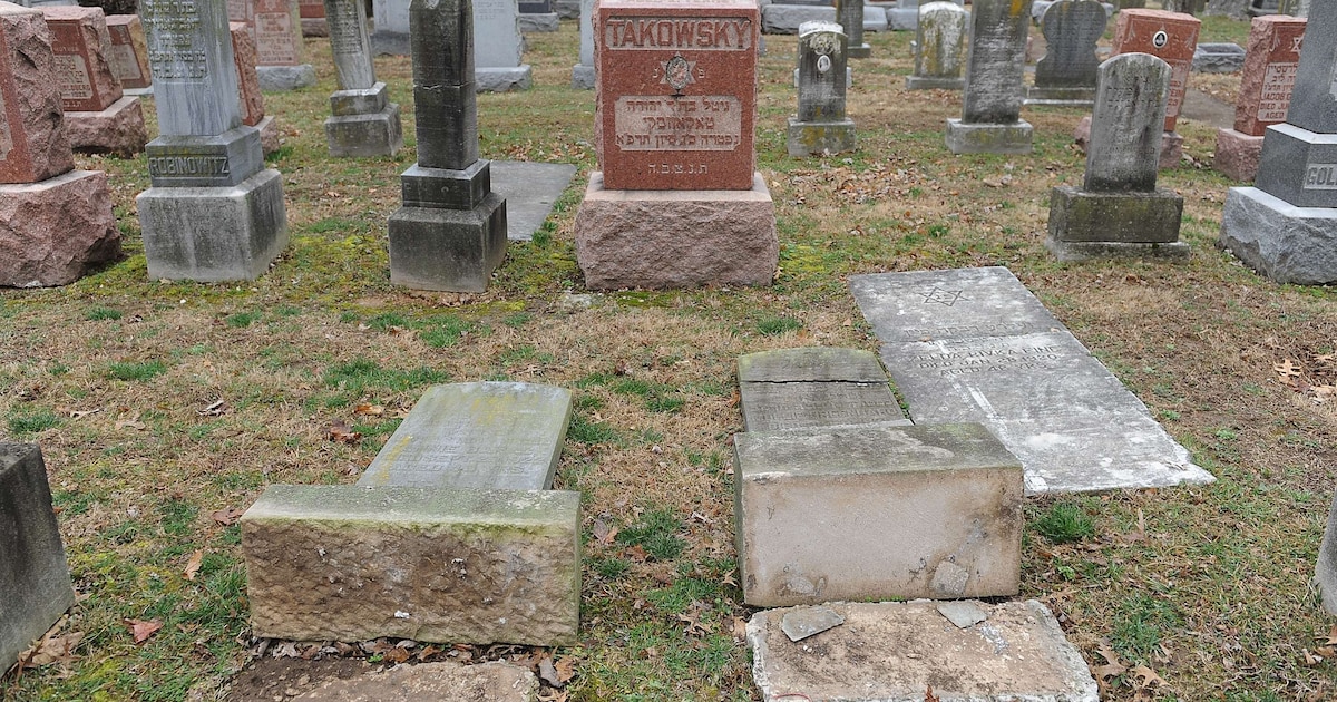Graven vernield op Joodse begraafplaats Philadelphia | Trouw